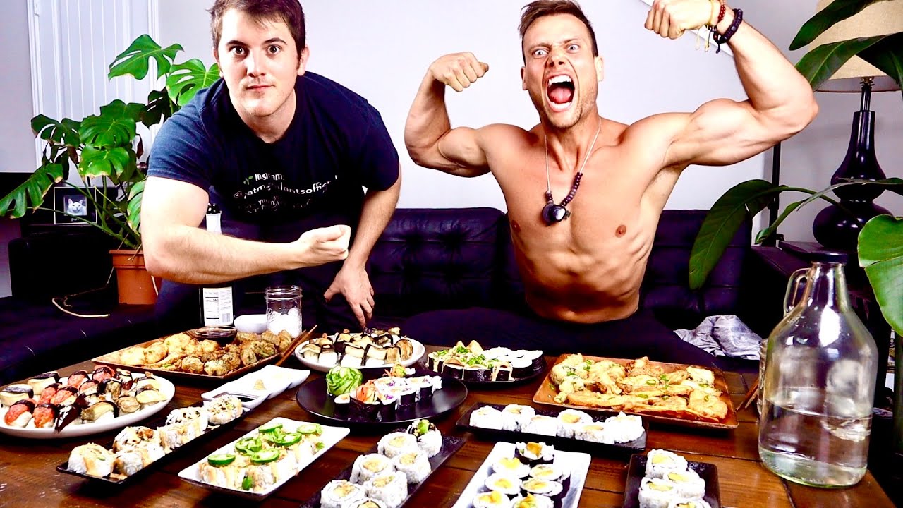 Epic Vegan Sushi Feast Mukbang! | Connor Murphy - YouTube