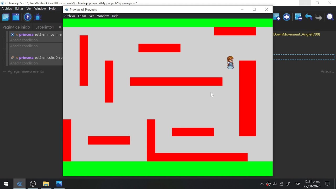 Videojuego de laberinto con GDevelop 5 - YouTube