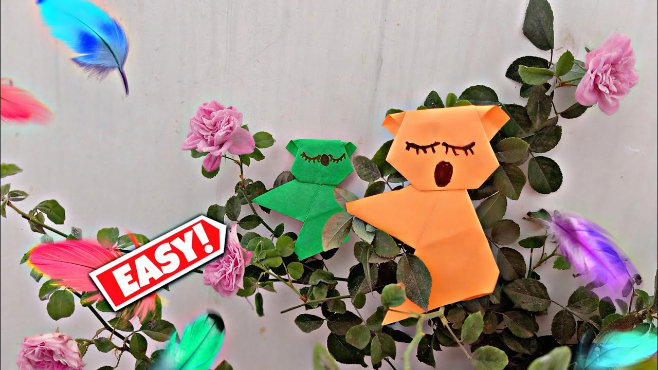 how to make Koala 🐨 with paper/easy/toutarial - YouTube