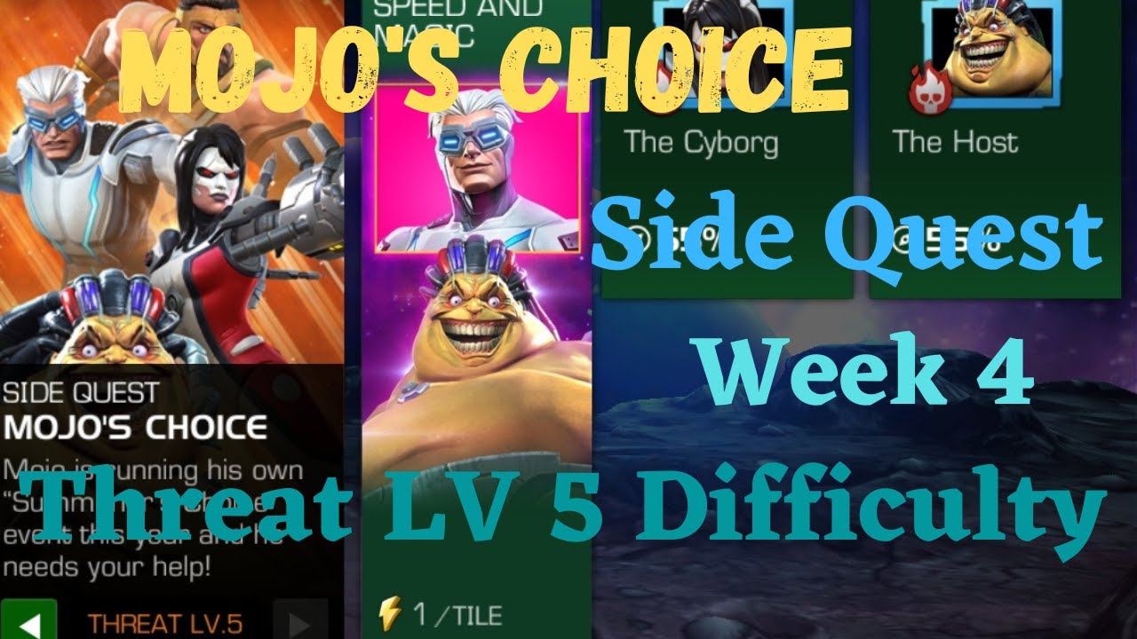Mojo's Choice Week 4, Level 5 Threat Difficulty | Side Quest. - YouTube