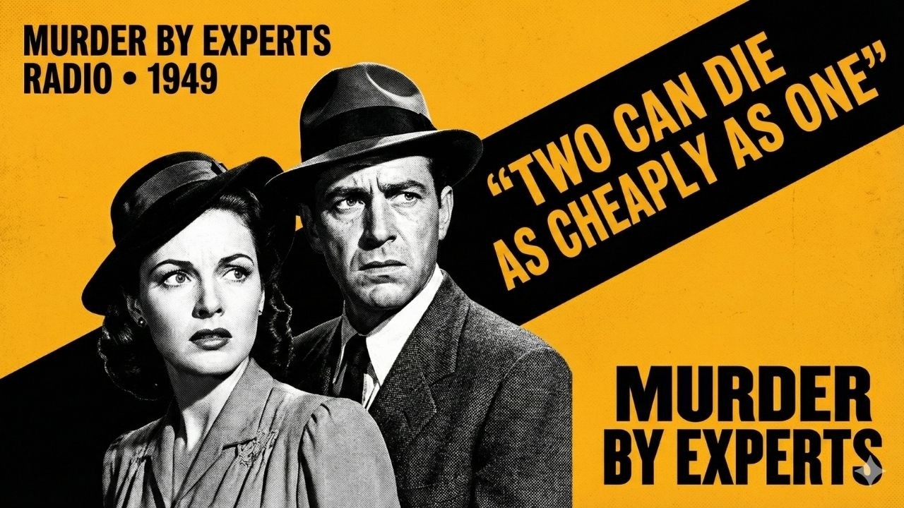 Two Can Die as Cheaply as One | Murder by Experts (1950) | American Old ...