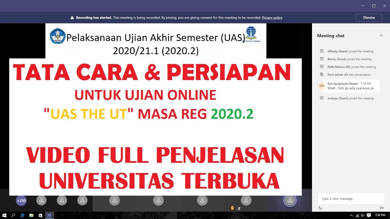 Video Klinik Penjelasan Take Home Exam Universitas Terbuka FULL | THE ...