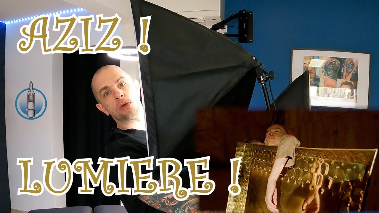 Aziz ! Lumière ! Le set up éclairage LED de notre boutique tattoo - YouTube