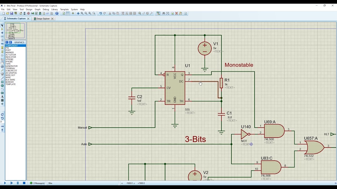 SAP-1 Design of Clock using Proteus 8 Professional - YouTube