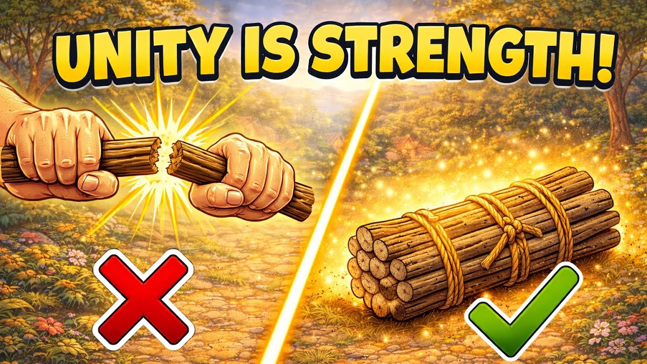 The Bundle of Sticks 🪵 | Unity Is Strength | Moral Story for Kids ...