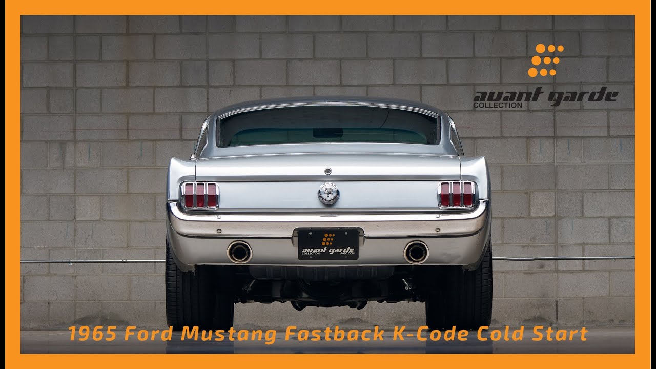 1965 Ford Mustang GT Fastback K-Code 5-Speed Cold Start - YouTube