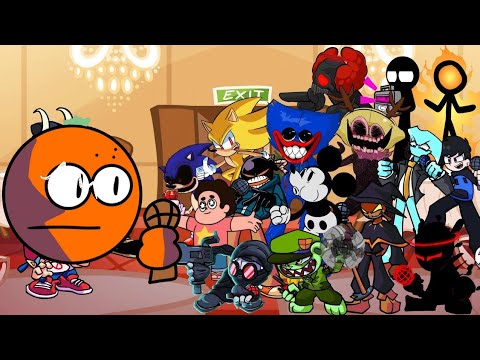 Friday Night Funkin' Corrupted Annoying Orange vs BF & GF | OG VS NEW ...