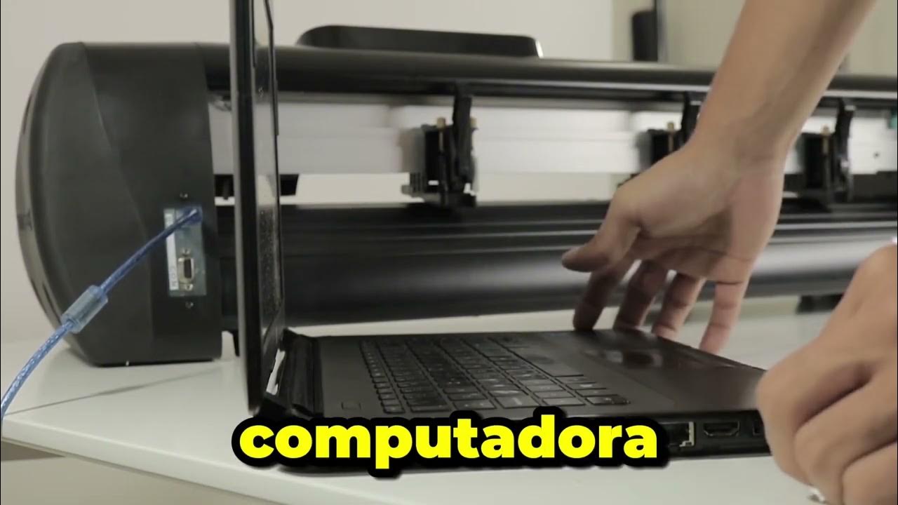 03 🔌 Cómo Conectar el Plotter de Corte Force 1 de STM Robotics a la PC y a la Corriente - YouTube