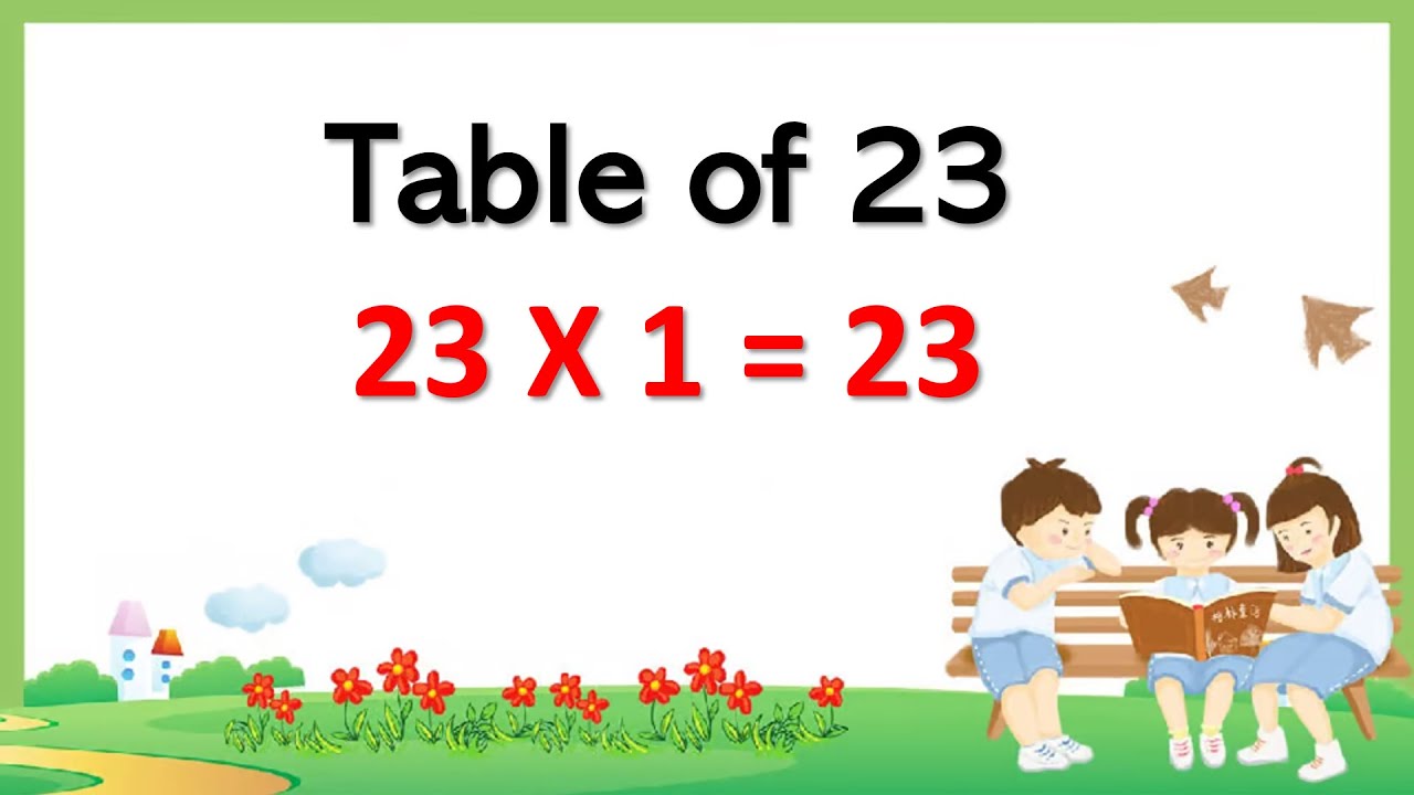 Table of 23 || Learn Table of 23 for Kids || Maths Table || Pahada 23 ...