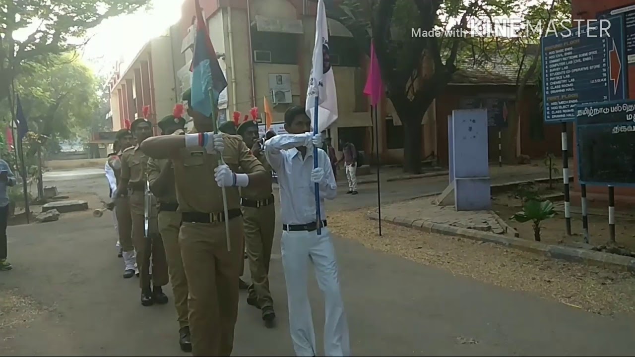 2017 - 2018 NSS Parade in Republic day at TNPTC - YouTube