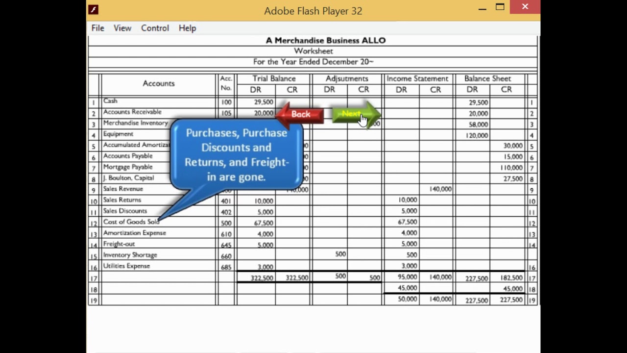 Worksheet Perpetual Inventory System - YouTube