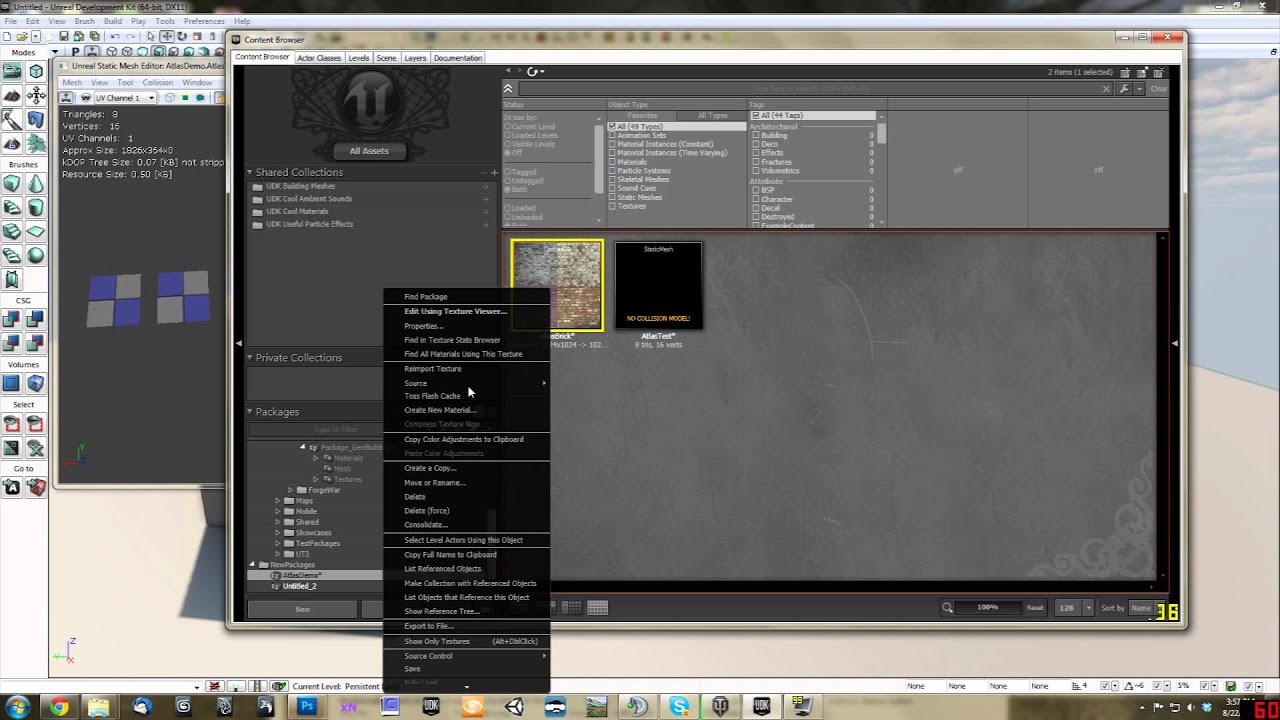 UDK Texture Atlas Part2 - YouTube