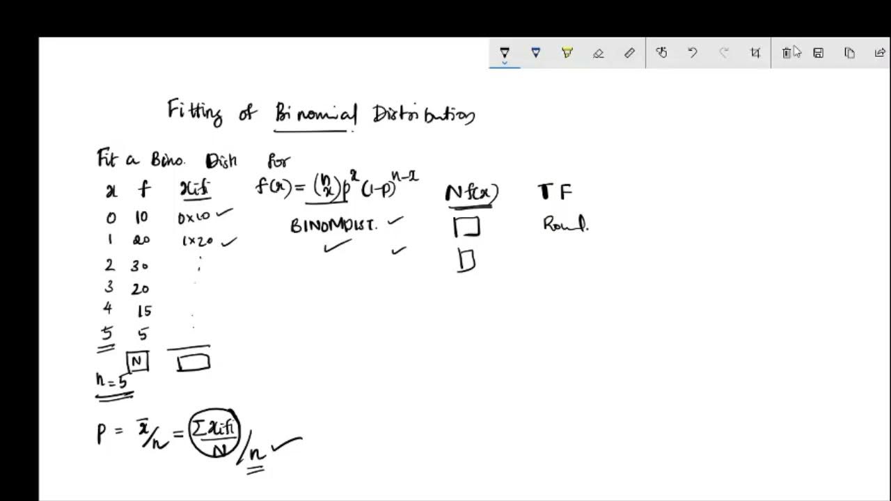 How to fit Binomial Distribution in ms Excel - YouTube