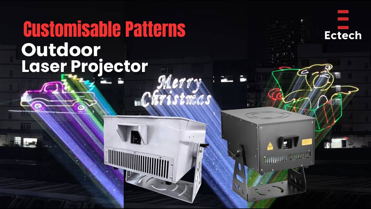Ectech YX820 Programmable ILDA 30W Customised Patterns Laser Christmas ...