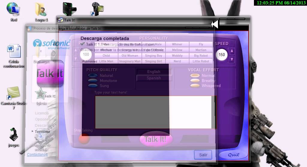 Como descargar,instalar y usar talk it 1.0 escribir y hablar - YouTube