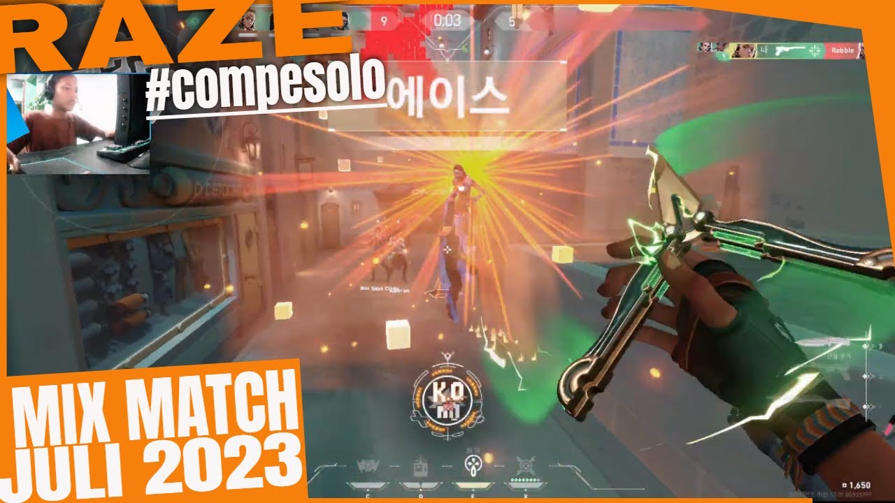 valorant raze moments gameplay highlights mix match - YouTube