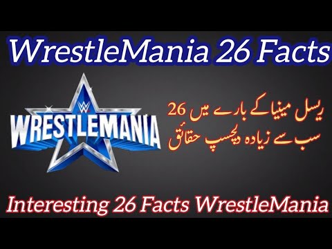 Wwe WrestleMania Facts |Interesting Facts WrestleMania #wwe - YouTube