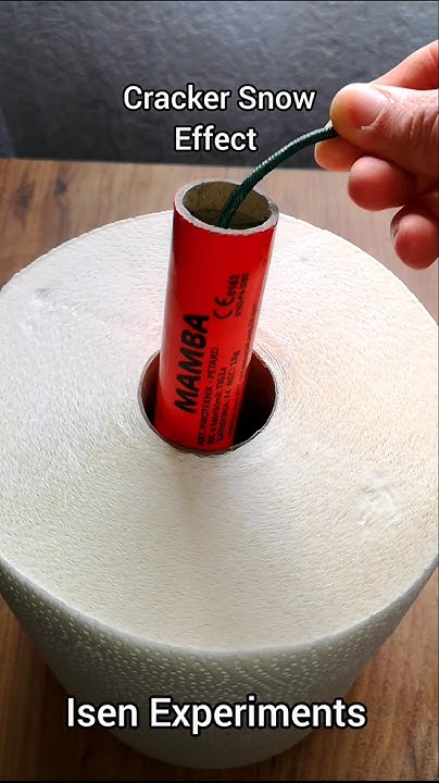 Cracker Snow Effect #experiment #firecrackers #fireworks #crackers #new - YouTube