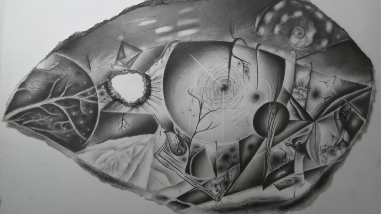 Moment | Graphite Abstract Drawing | Timelapse - YouTube
