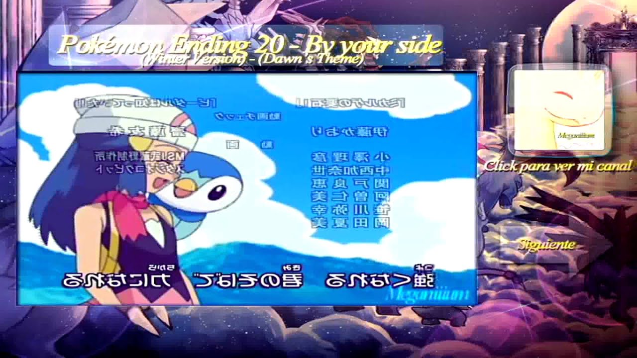 Pokémon Ending 20 || By your side (Dawn's Theme) || Winter Version ...