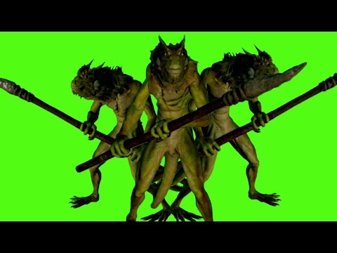 Lizard green screen monster#no copyright - YouTube