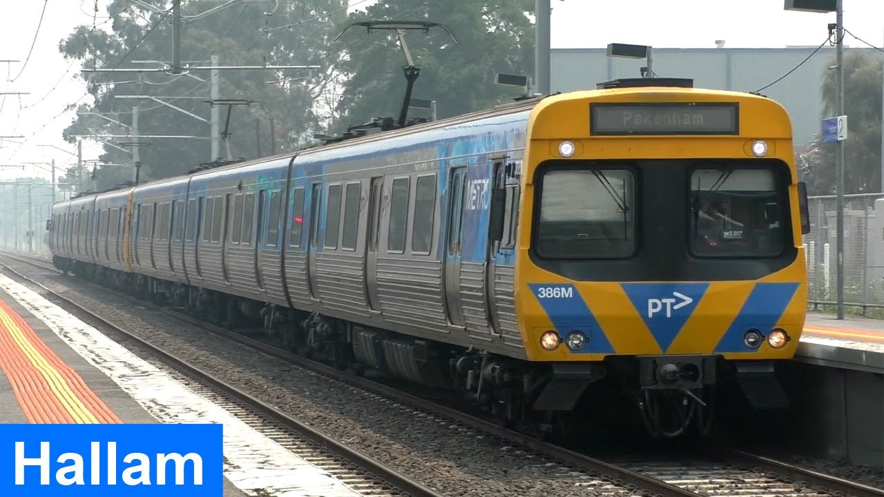 Trains & Buses at Hallam - Melbourne Transport - YouTube