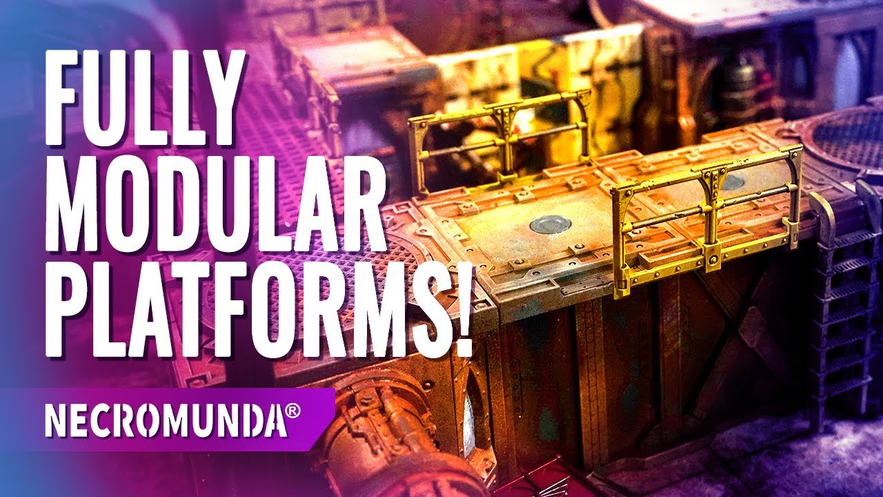 HOW TO Assemble Modular Necromunda Zone Mortalis Platforms! - YouTube