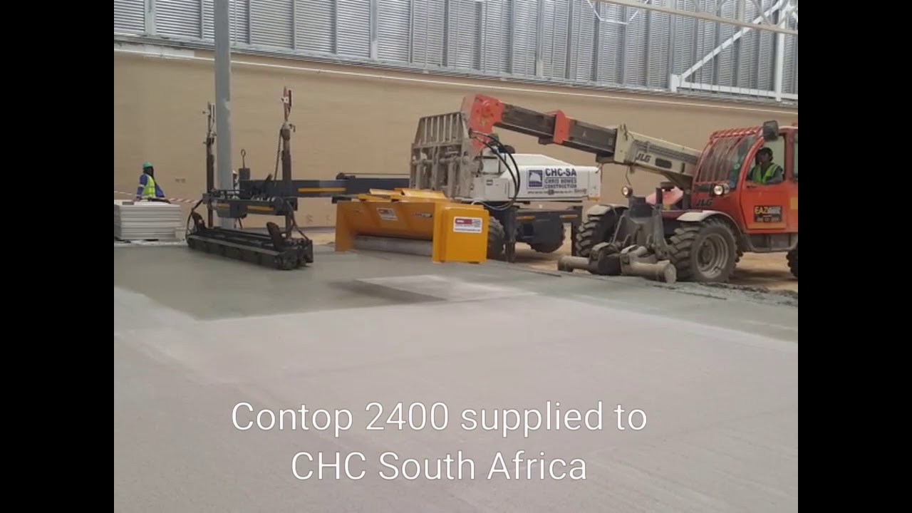 Contop 2400 dry shake topping spreader - YouTube
