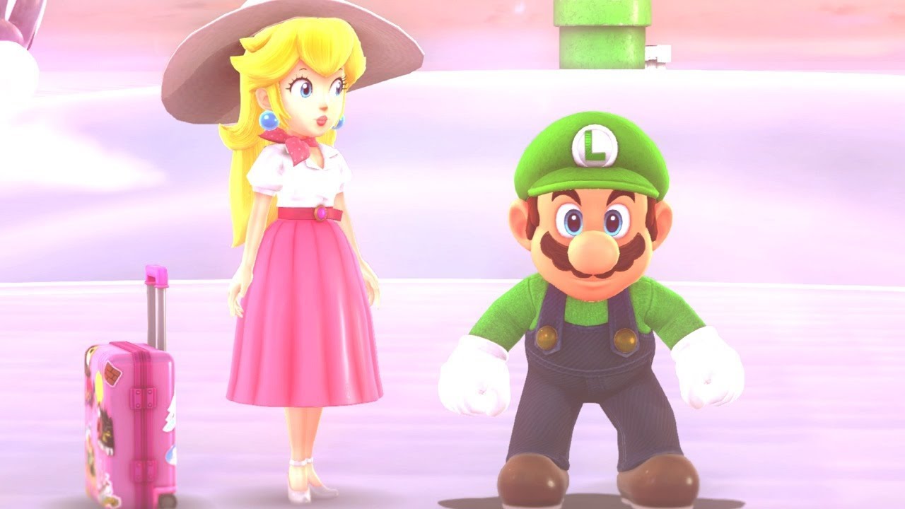 Super Mario Odyssey Movie Walkthrough Part 22 - All Moons in the Cloud ...