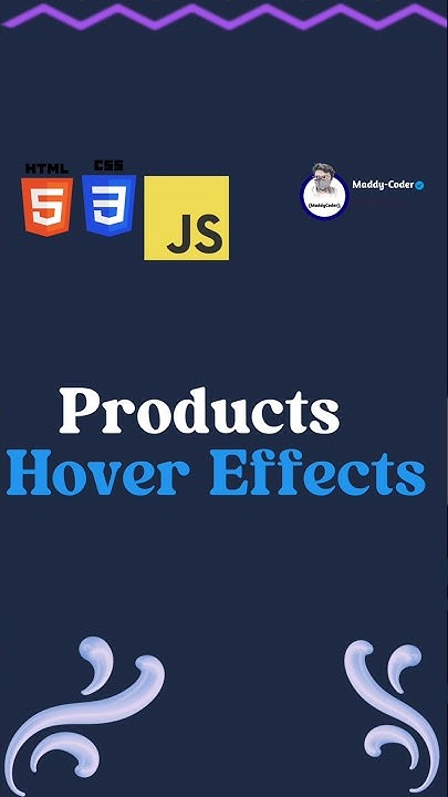 Products Hover Effect || How to create products Hover Effect in html css and js #shorts #coding ...