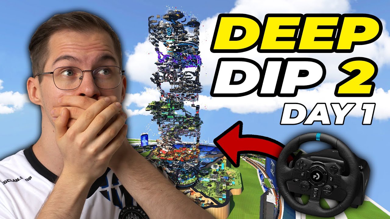 Deep Dip 2 - TrackMania's Hardest Tower Map | Day 1 - YouTube