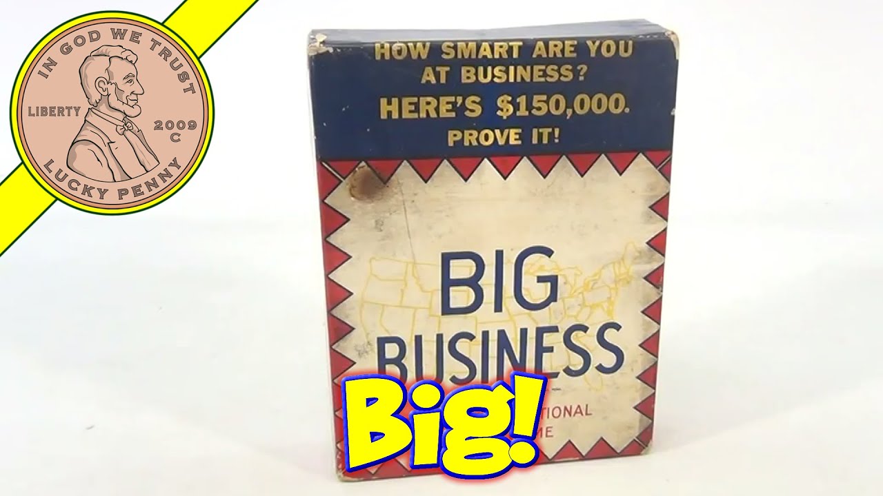 How TO Play The Vintage Game 1936 Big Business Money Classic Board Game ...