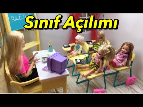 Barbie Sınıf Seti Açılımı! - Barbie Ailesi / Türkçe Barbie Videoları İzle