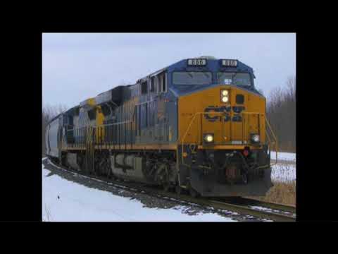 CSX ES44AH #886’s Sharp Narrow Font K5HL w/ 1-Piece 1L (Synth One Audio & Real Audio) - YouTube