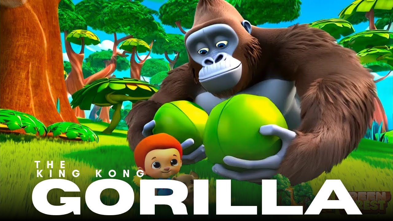 King Kong Cartoon videos For kids| King Kong cartoon song | Nursery ...