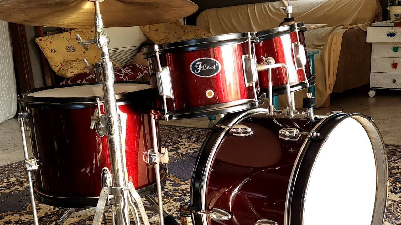 fleet compact jungle drum set 16.13.10.10.8 - YouTube