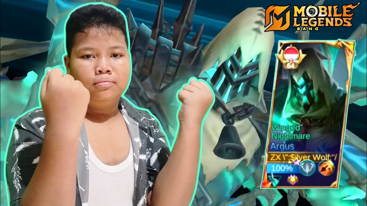 SOLO RANK MAIN ARGUS PAKAI SKIN WINGED NIGHTMARE AUTO BANTAI BANTAI ...