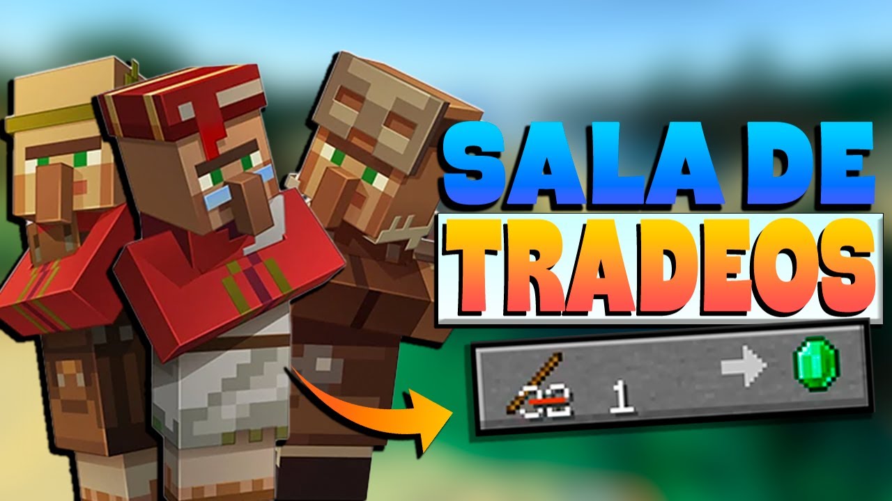 Construyendo una SALA de TRADEOS ÉPICA en 6 MINUTOS | Minecraft - YouTube