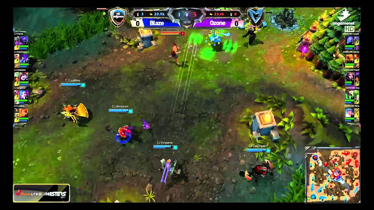 CJ Entus Blaze vs Samsung Galaxy Ozone | Game 3 Playoffs SK Telecom LTE-A LoL Masters 2014 | May ...