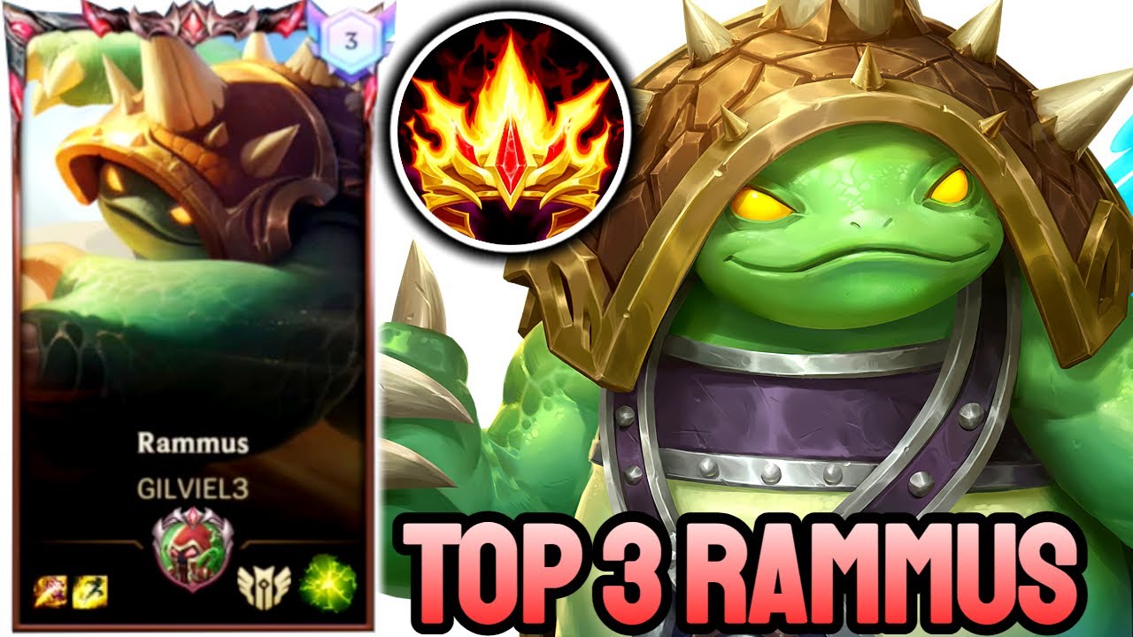 WILD RIFT RAMMUS - TOP 3 RAMMUS GAMEPLAY - GRANDMASTER RANKED - YouTube