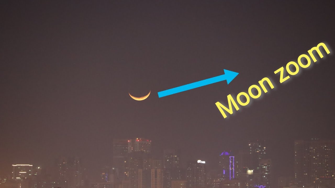Moon zoom with my Canon EOS 250D + Canon EFS 55-250mm lens - YouTube