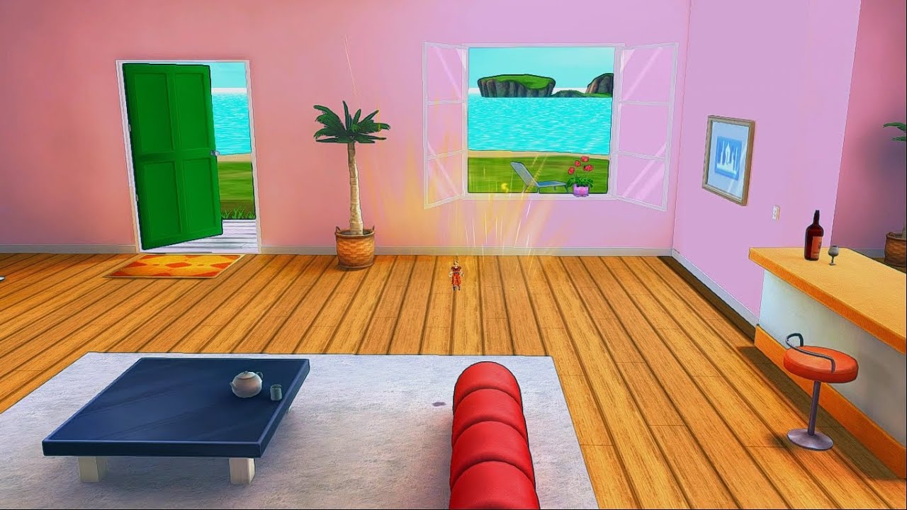 Inside Kame House Dbz Dragon Ball Master Roshi's Kame House Cartoon