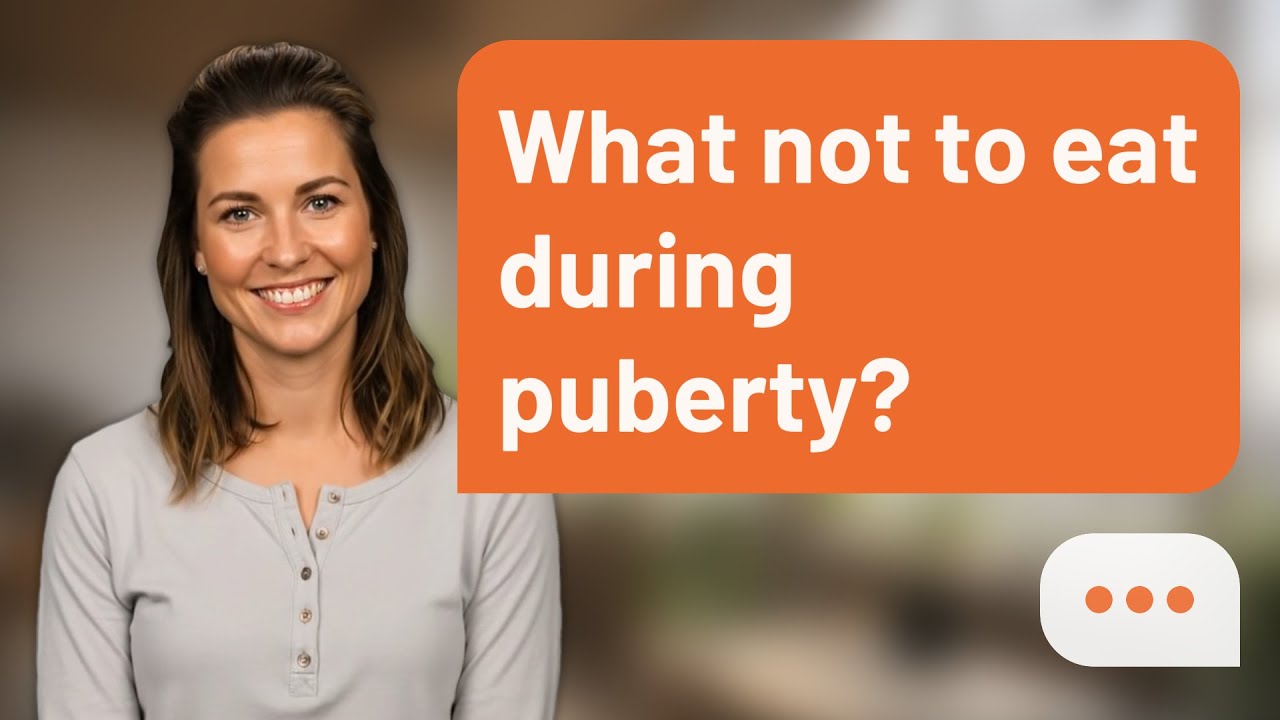 What not to eat during puberty? | Puberty Diet Alert - YouTube