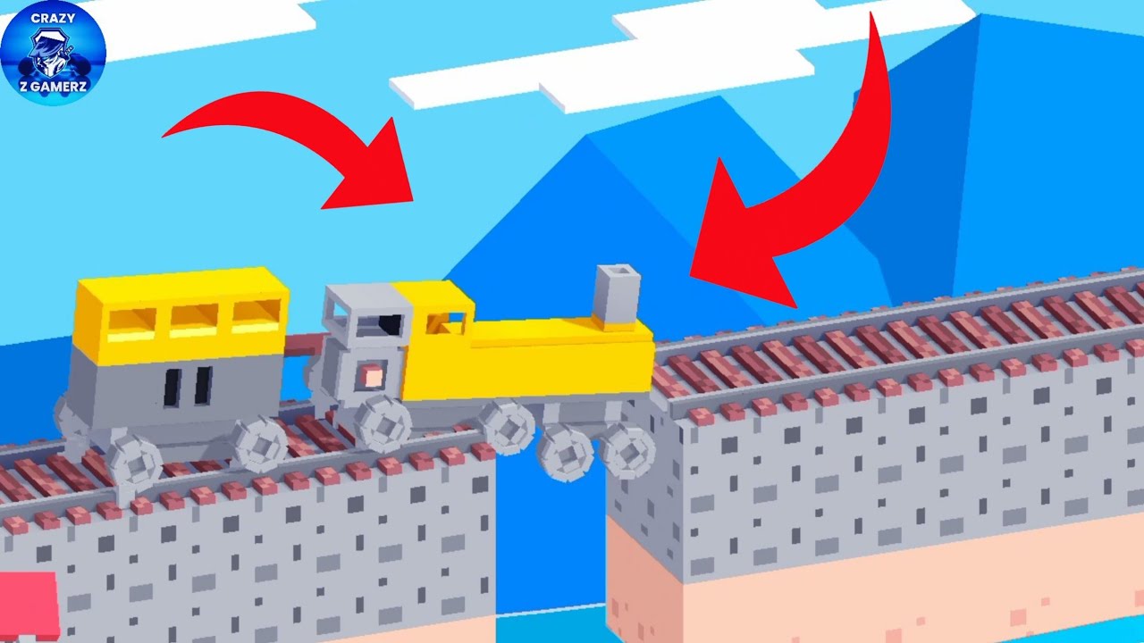 Fancade Rail roads & Cage Cargo Sim Gameplay | Fancade Drive Mad Train ...