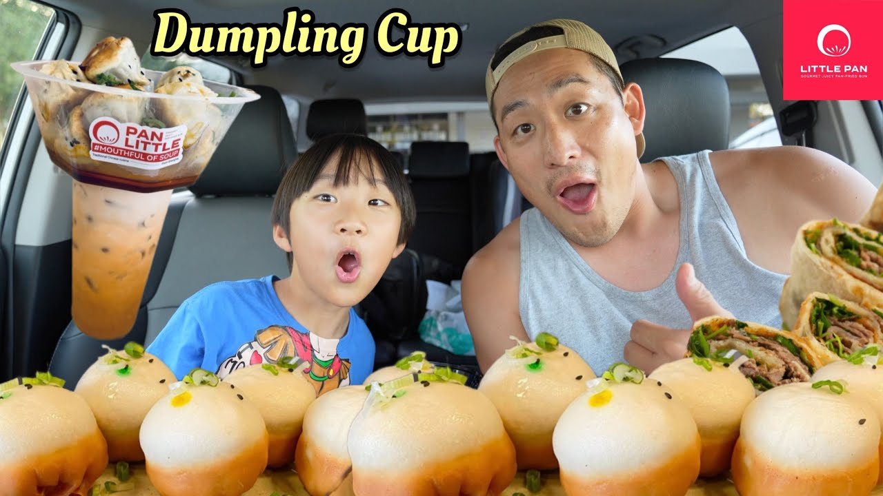 SOUP DUMPLINGS. PAN FRIED DUMPLINGS Car Mukbang! - YouTube