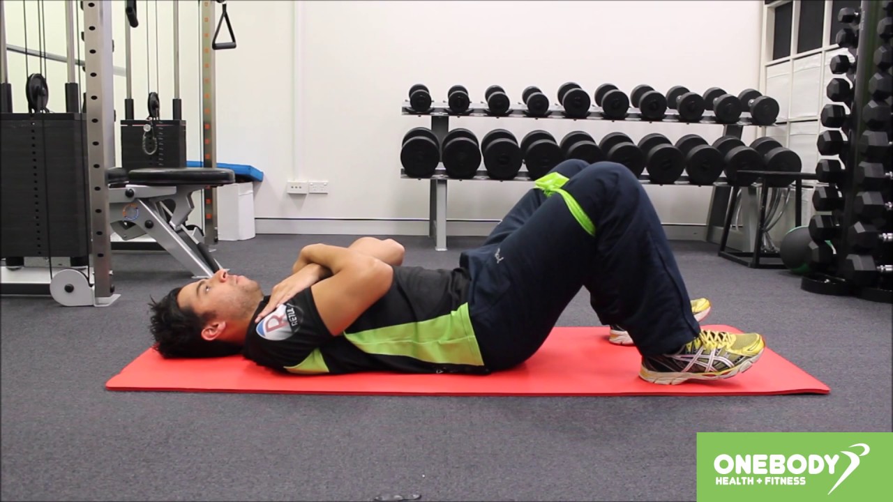 Double Leg Banded Glute Bridge - YouTube
