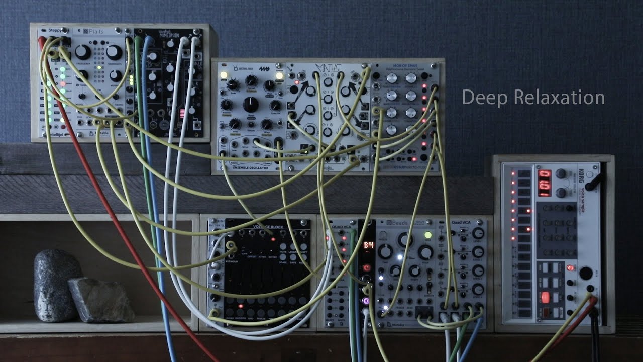 Deep Relaxation Ambient / Plaits 2hp Arp Beads Mimeophon Mob of Emus Ensemble Oscillator Volca ...