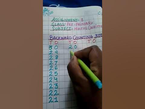 Writing Reverse Counting 30 to 1 | Backward Counting | Kids Classes ...