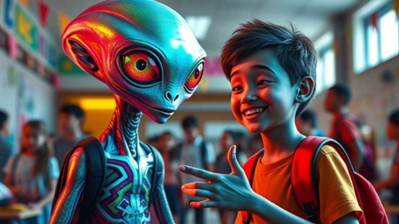 Shy And Lonely, Alien Girl Shocked After Human Classmate Dared To ...
