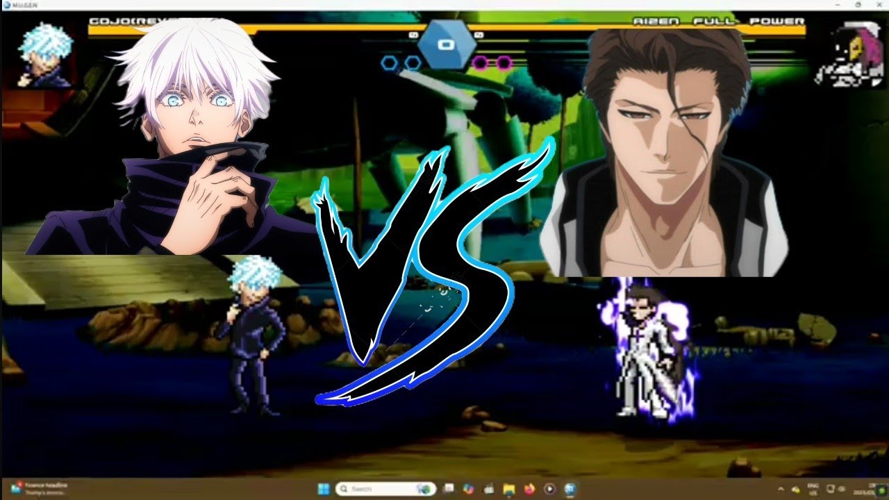 Gojo satorou VS Aizen- Mugen (GoJo hizo lo que puedo 💀XD) - YouTube